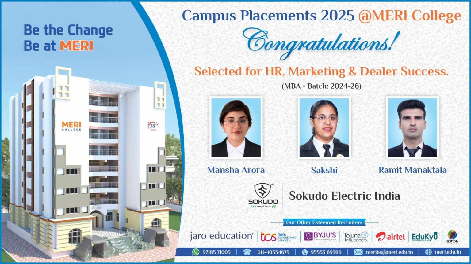 MBA (Master of Business Administration) Programme at MERI College